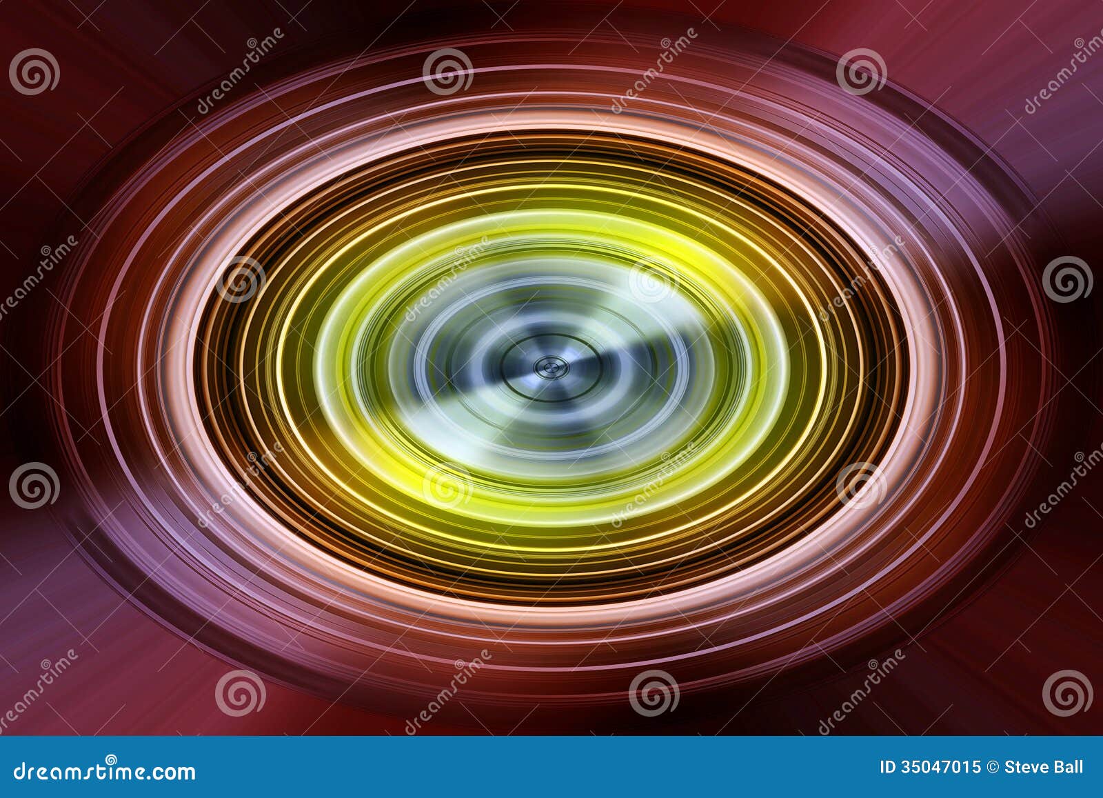Spinning Red and Yellow Disc Stock Illustration - Illustration of ...