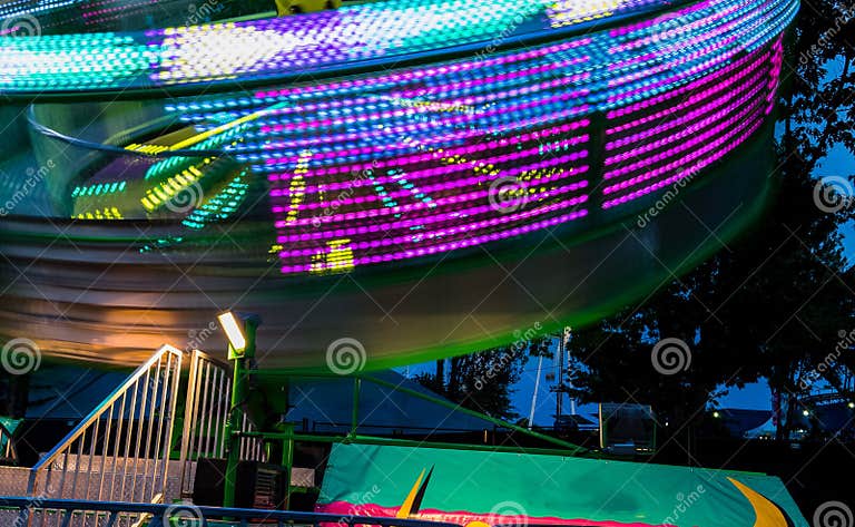 Spinning ride at the fair stock image. Image of fairground - 33131001