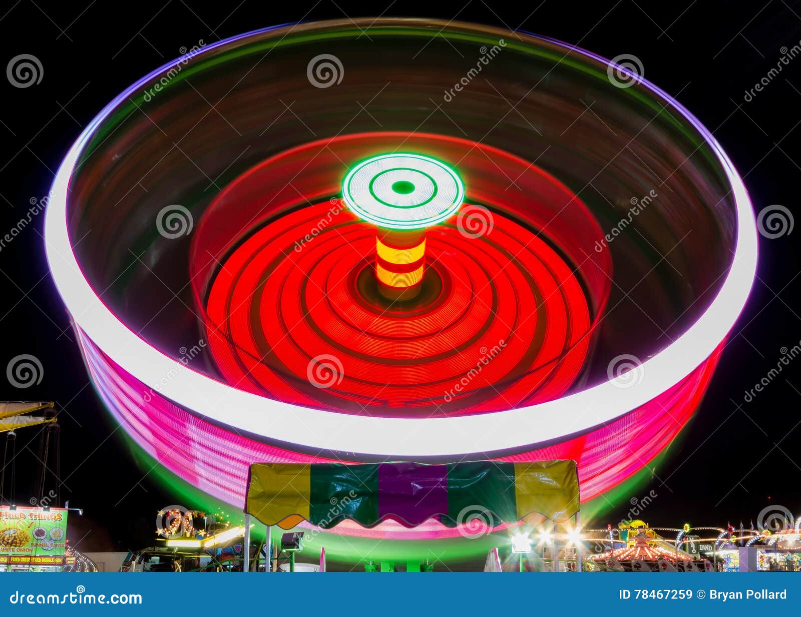 Spinning Ride at Fair stock image. Image of black, carolina - 78467259