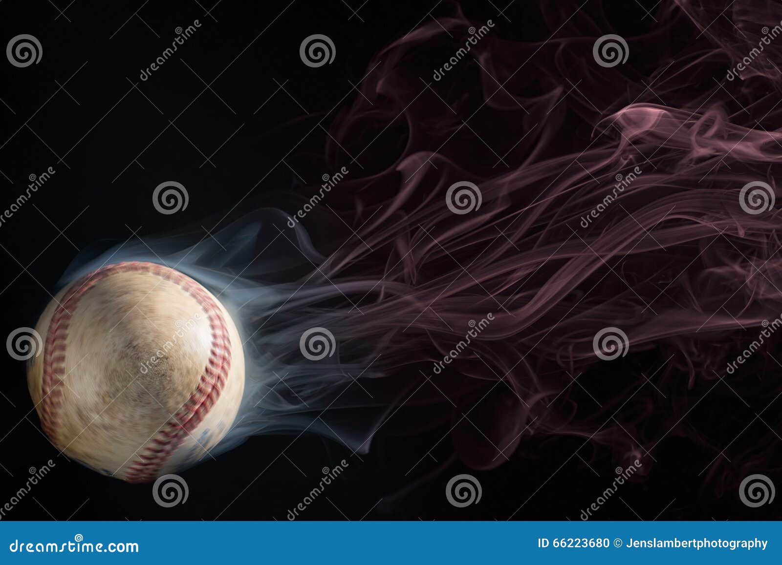 Spinning Smoking Hot Baseball Stock Photo - Image of culture, closeup ...