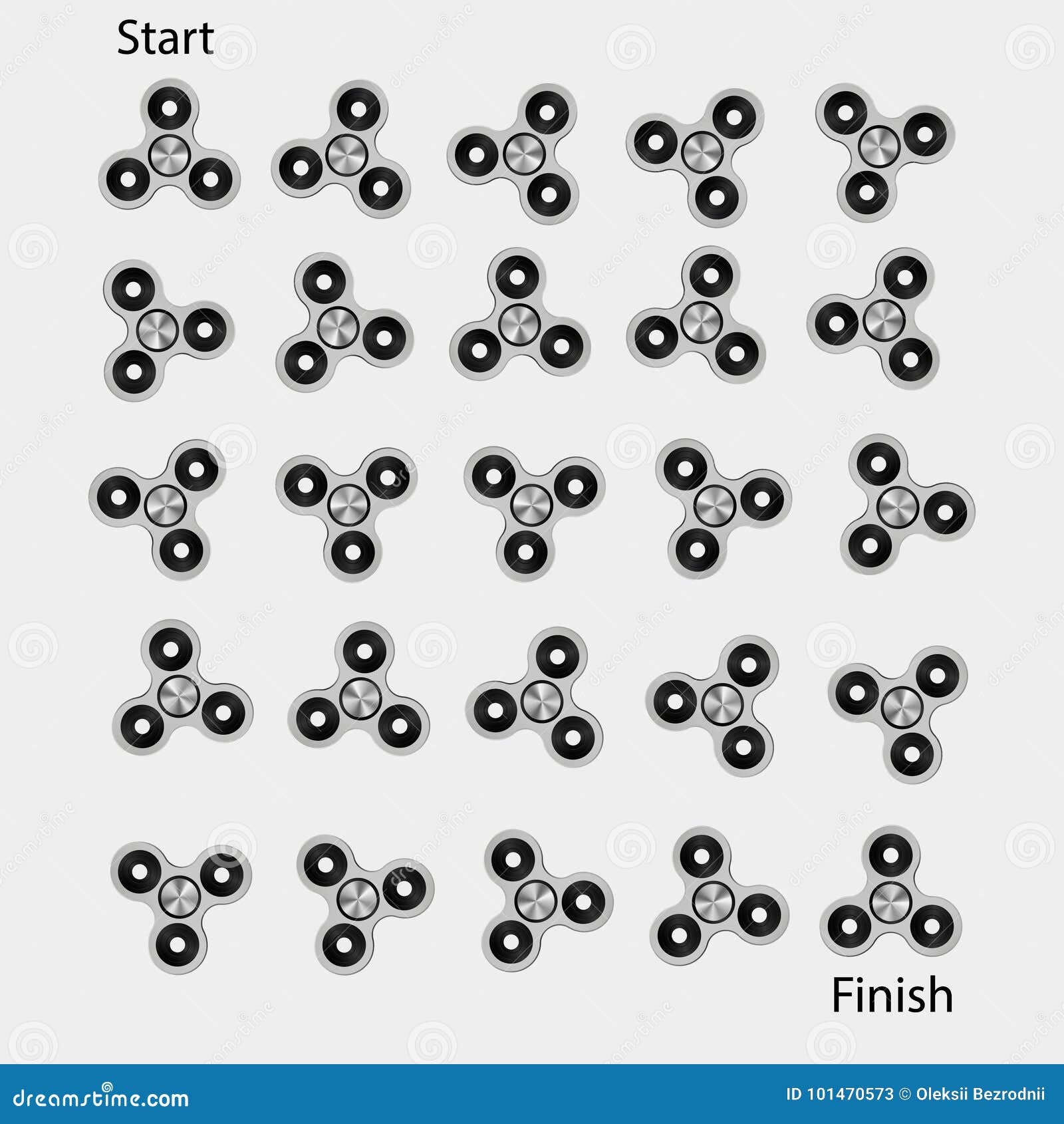 Spinning spinner icons stock vector. Illustration of hand - 101470573