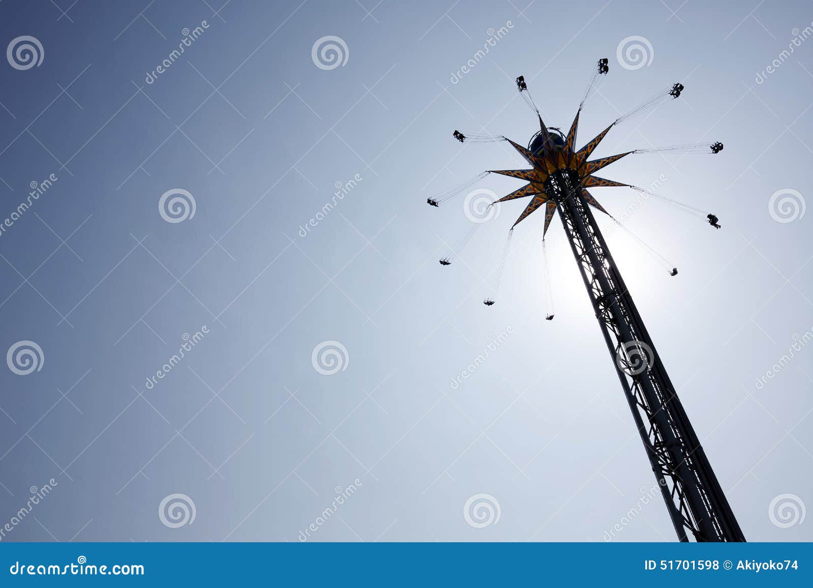Spinning Swing at Fairground Stock Photo - Image of happy, children ...