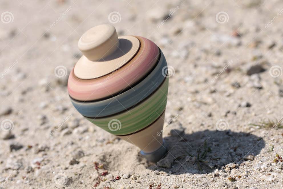 Spinning top stock photo. Image of wooden, traditional - 13822494