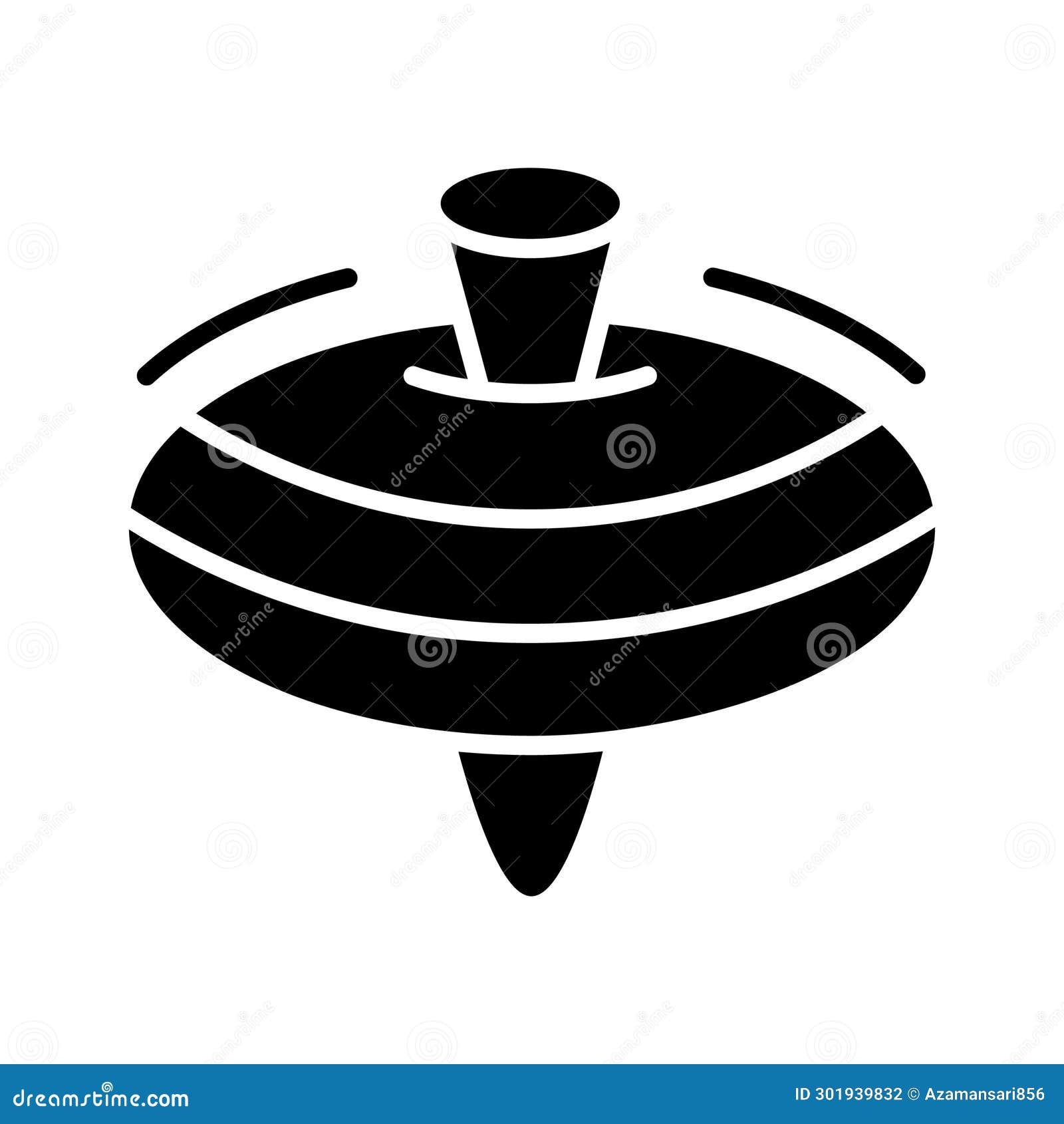 Spinning Top Vector Design in Modern Design Style, Ready To Use Humming ...