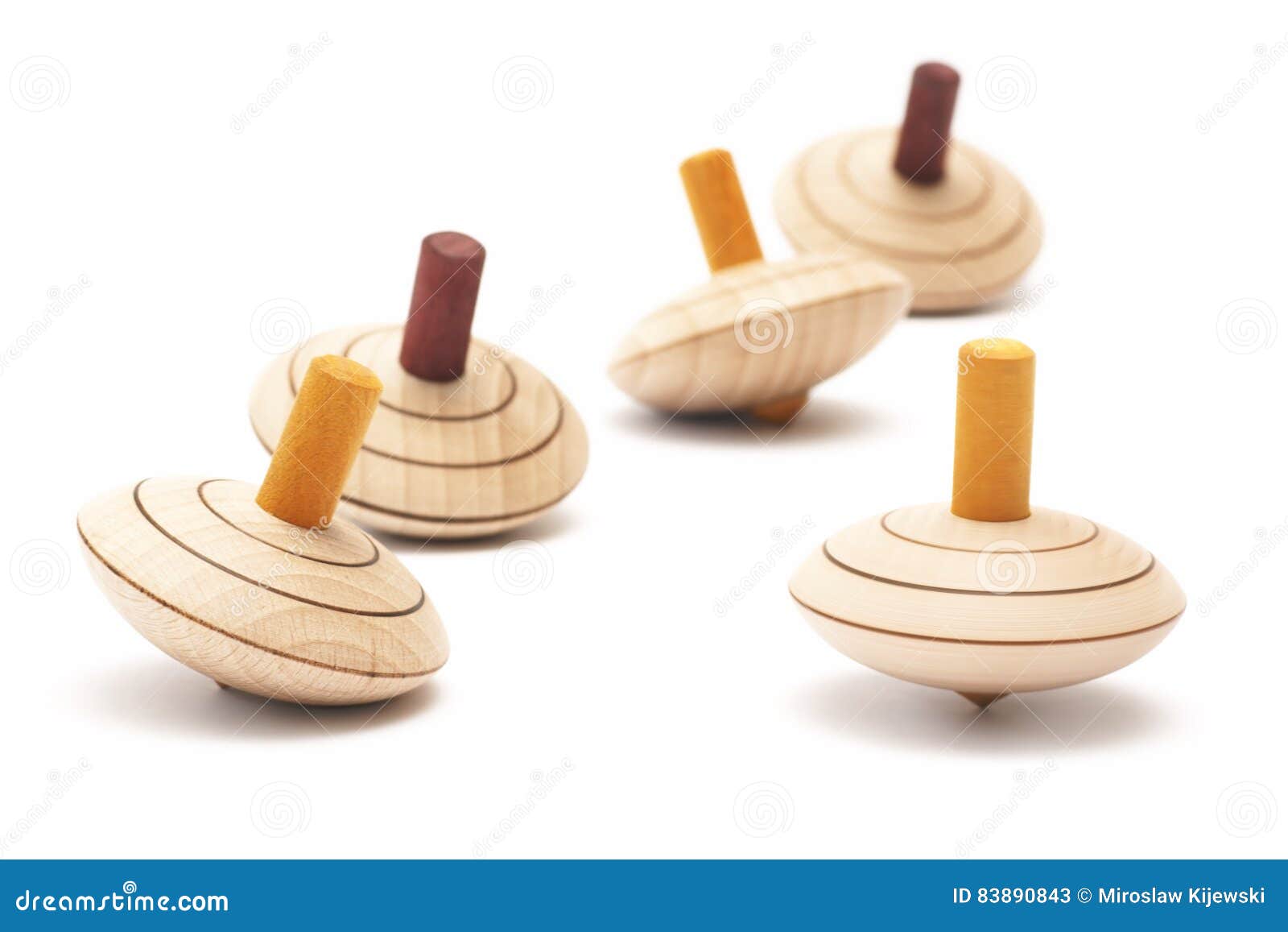 Spinning Tops, Children`s Toy Stock Image - Image of horizontal ...