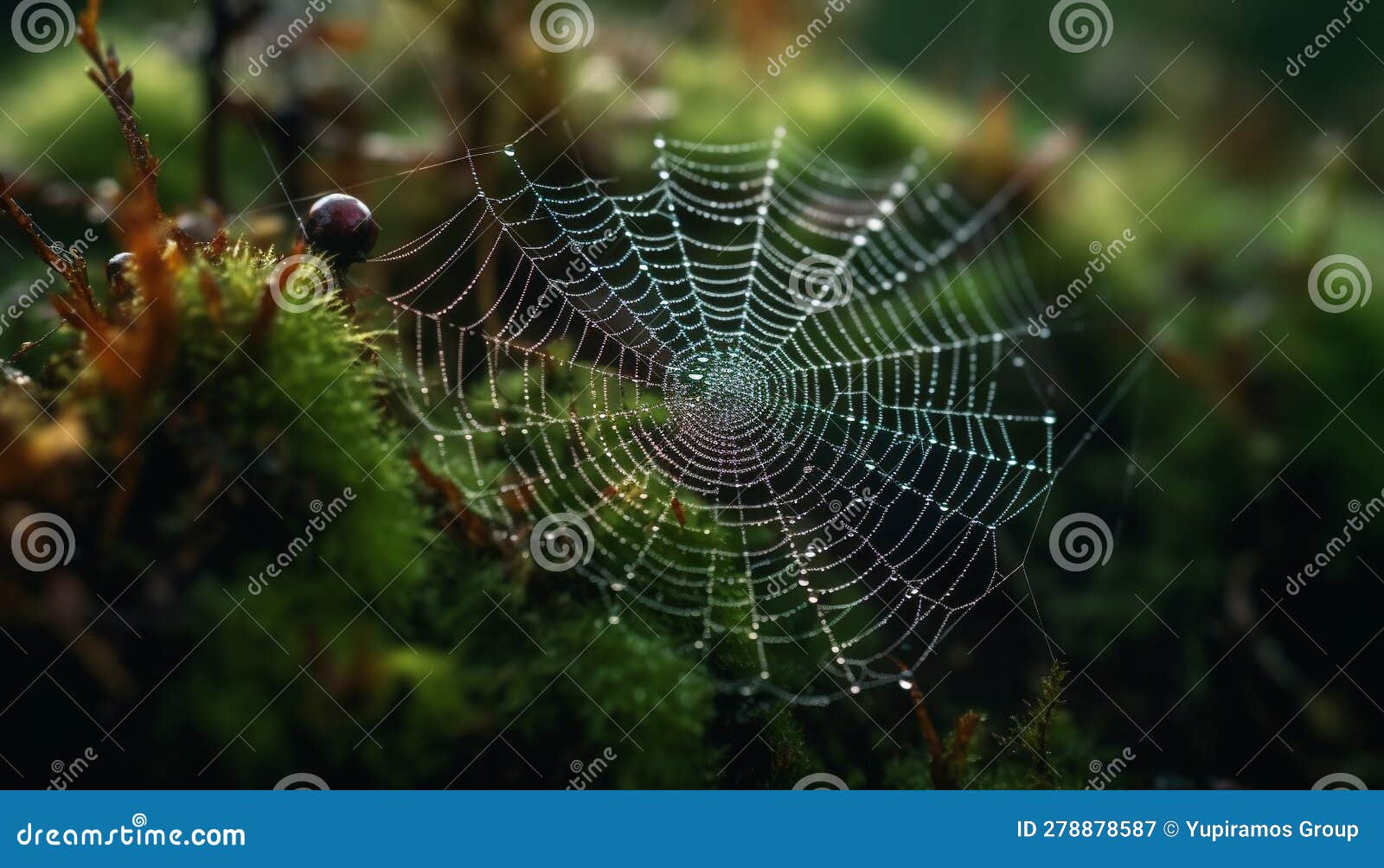 Spinning Web Traps Dew Drops, Creating Spooky Abstract Patterns ...