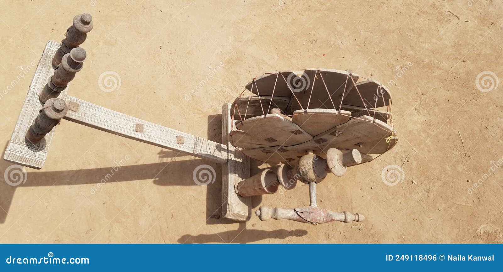 Spinning Wheel (Charkha) Hand Driven Machine Stock Photo - Image of ...