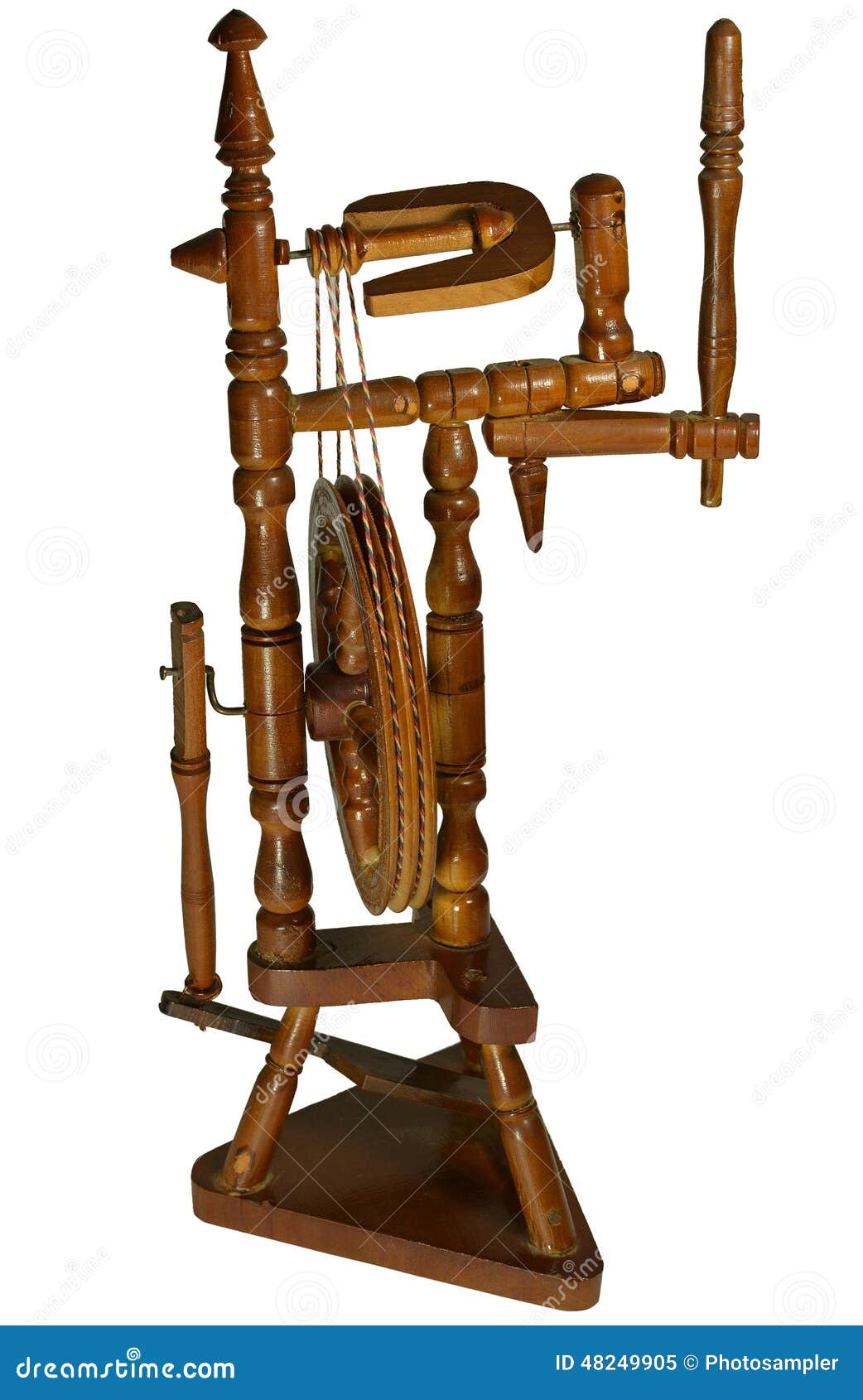 Spinning wheel isolated stock image. Image of skill, spinning - 48249905