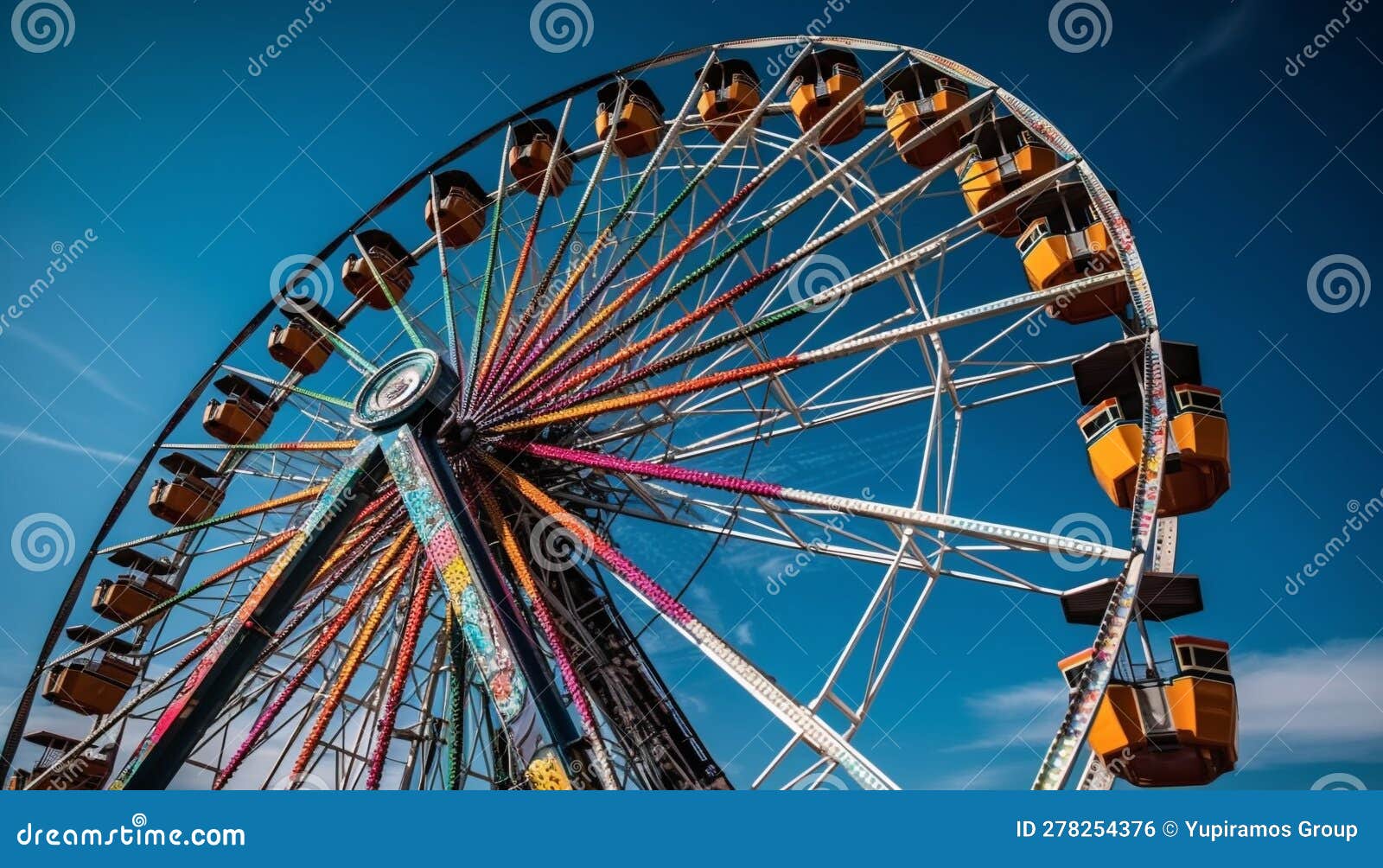 Spinning Wheel of Joy, Excitement at Carnival Generated by AI Stock ...