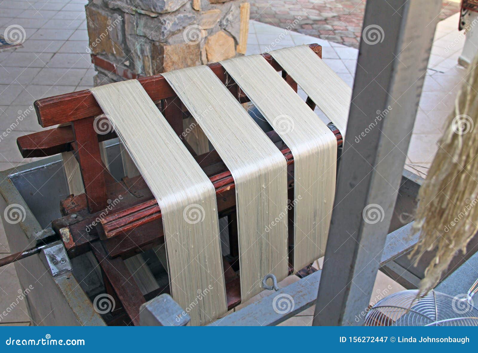 Spinning Wheel for Separating Silk Thread from Cocoons Stock Image ...