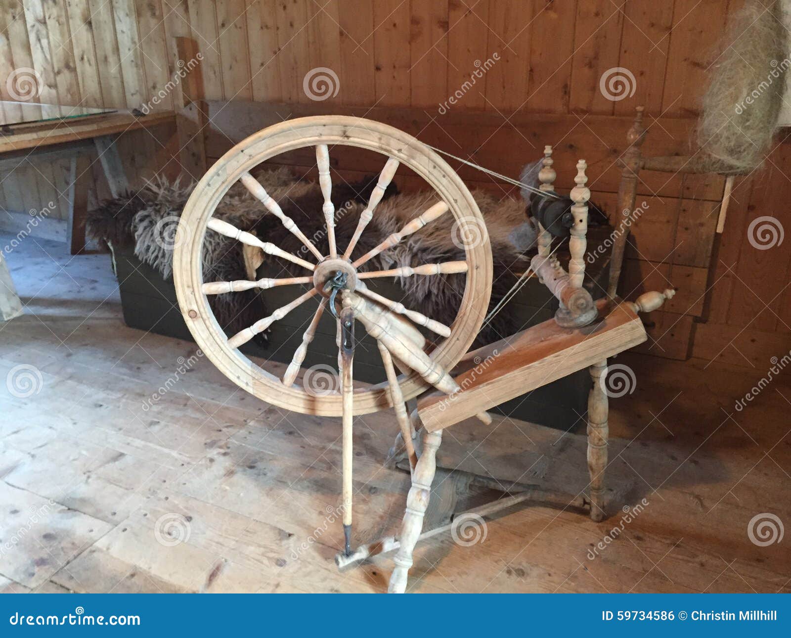 Spinning wheel stock photo. Image of spindle, display - 59734586