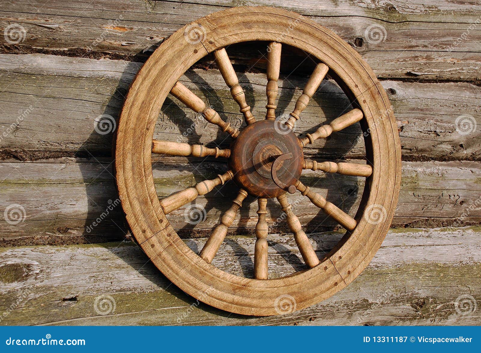 Spinning Wheel on the Wall stock image. Image of bent - 13311187