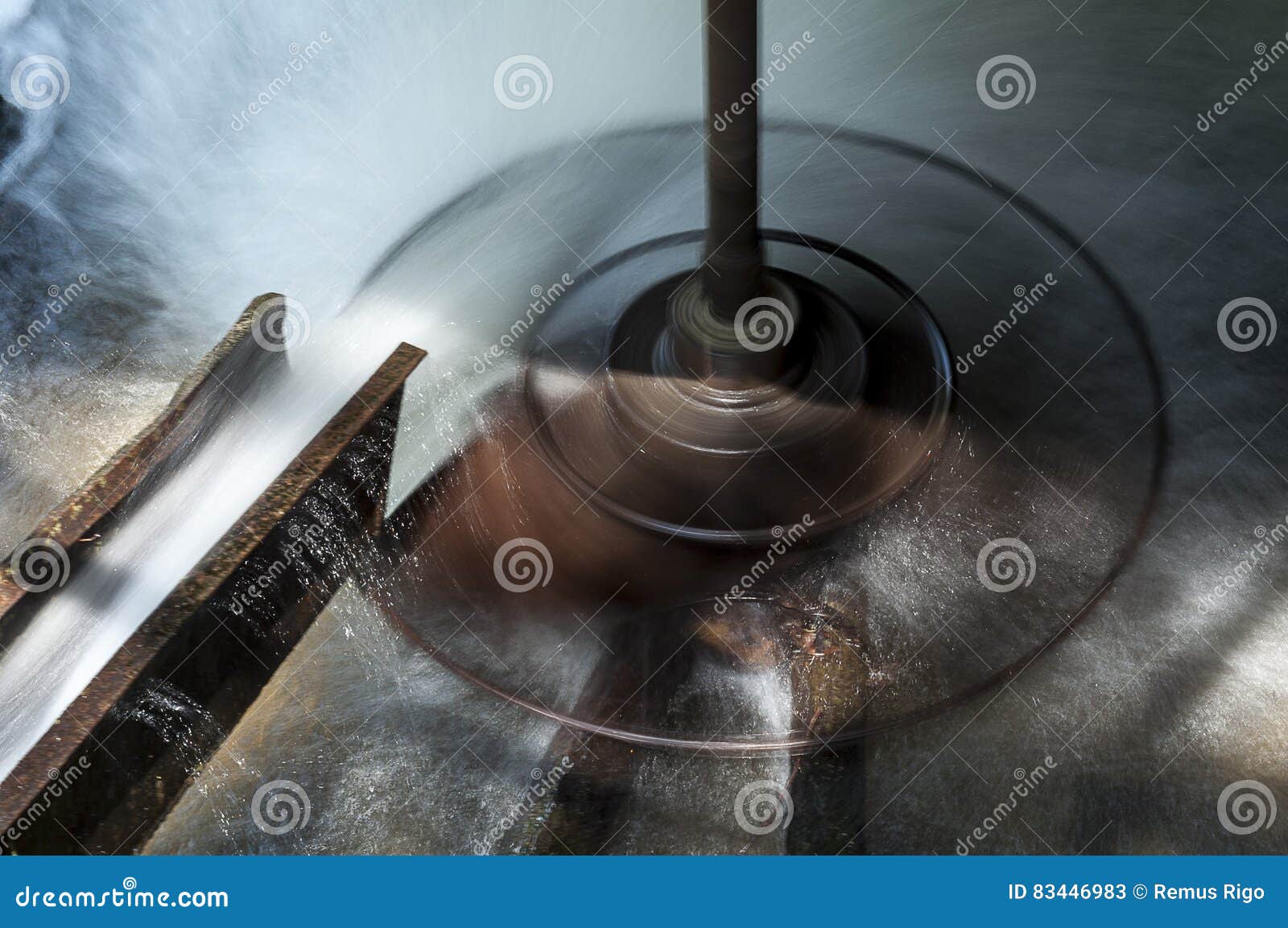 Spinning Wheel of a Water Mill Stock Image - Image of romania, europe ...