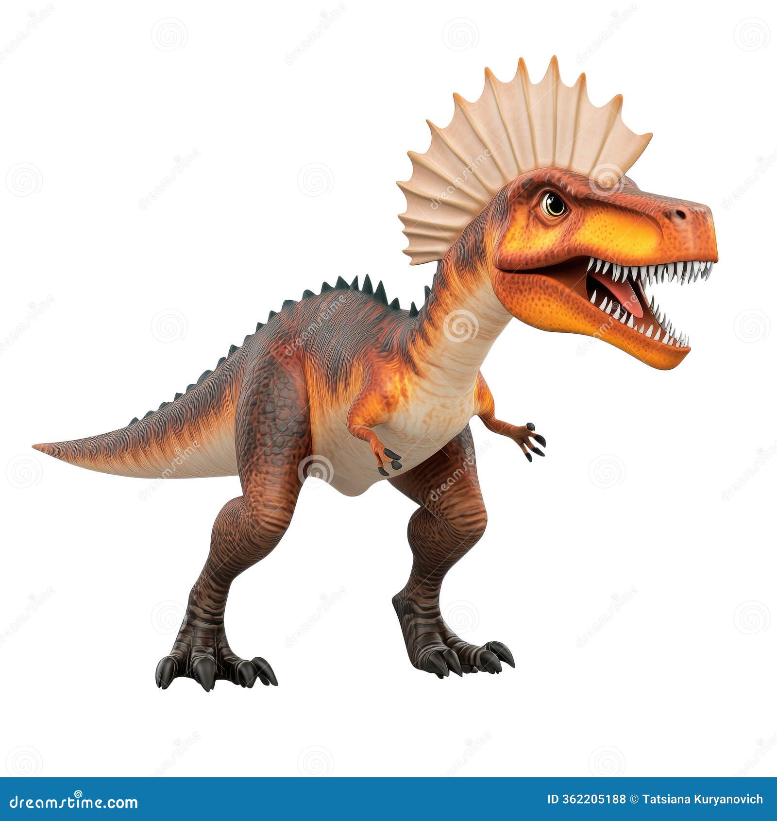 Spinosaurus Dinosaur Model, Vibrant Colors, Detailed Features ...