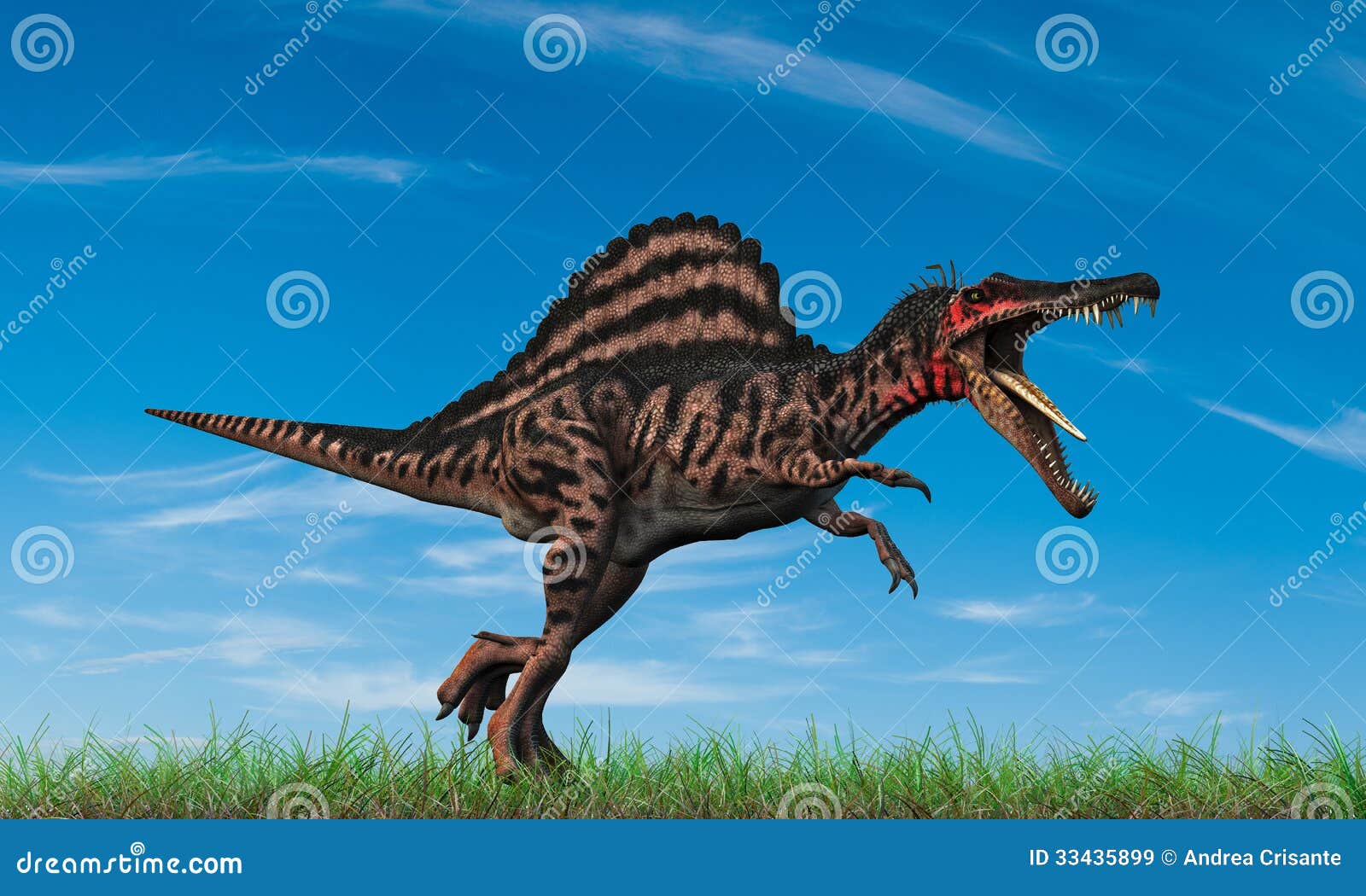 Spinosaurus stock illustration. Illustration of beast - 33435899