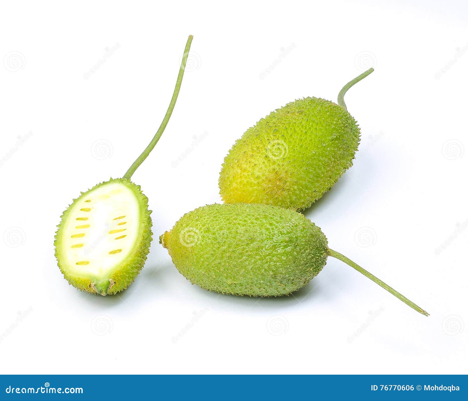 Spiny Gourd Green Fruit Vegetable Stock Photo - Image of healthy ...