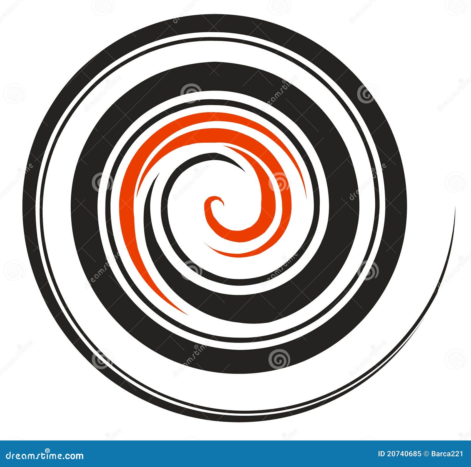 Spiral stock vector. Illustration of circle, elegance - 20740685