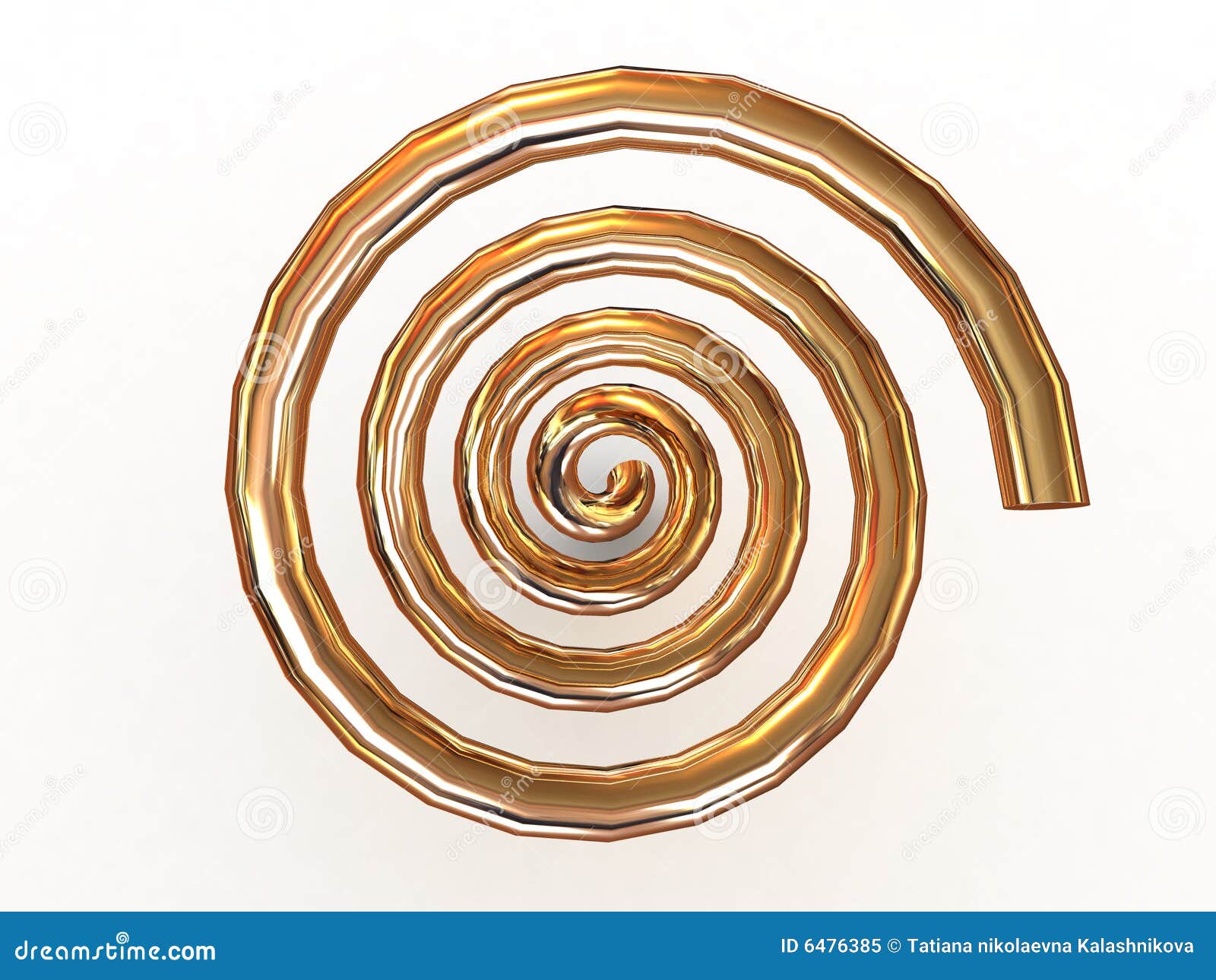 Spiral stock illustration. Illustration of spiral, reflection - 6476385
