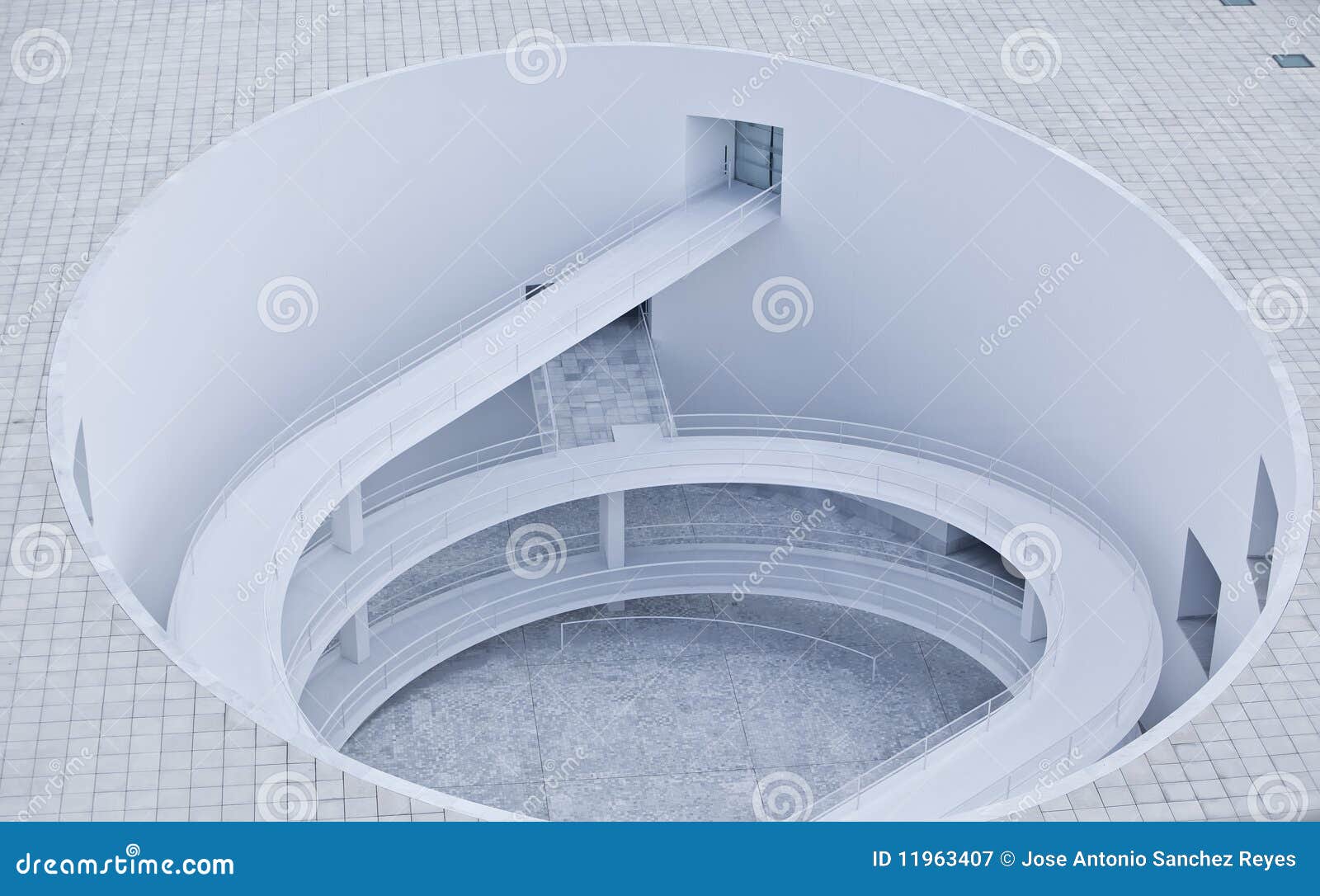 Spiral Abstract Architecture Stock Image - Image of landmark ...