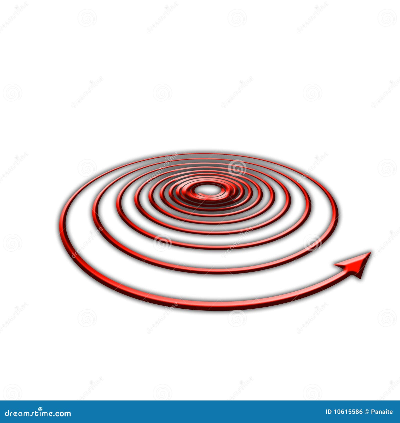 Spiral arrow stock illustration. Illustration of round - 10615586