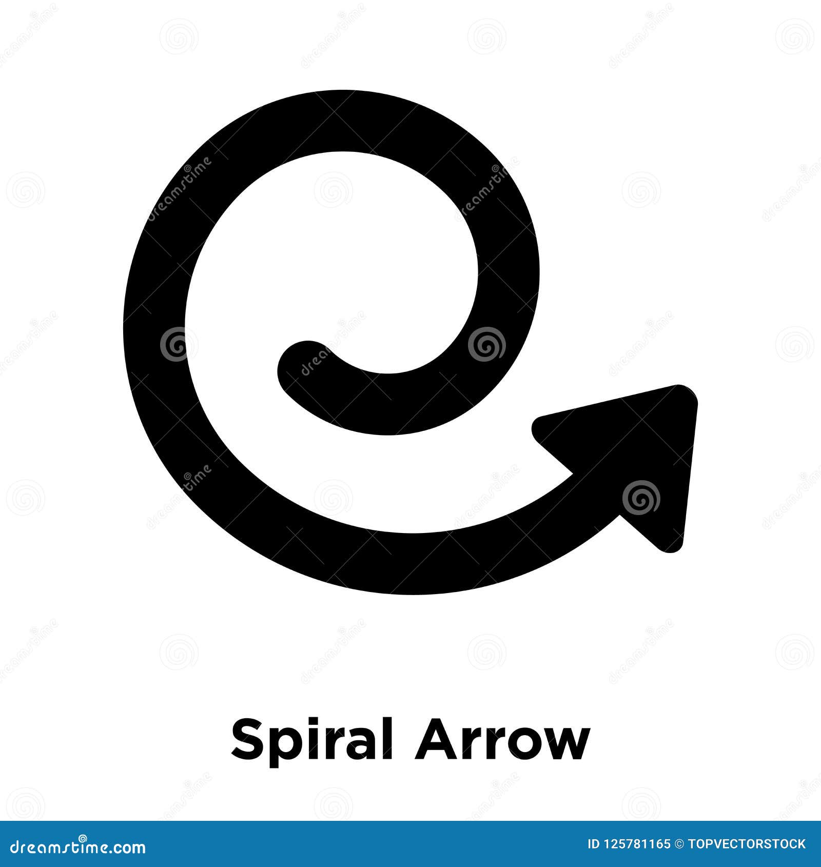 Spiral Arrow Icon Vector Isolated on White Background, Logo Concept of ... Spiral Arrow Icon Vector Isolated on White Background, Logo Concept of ...