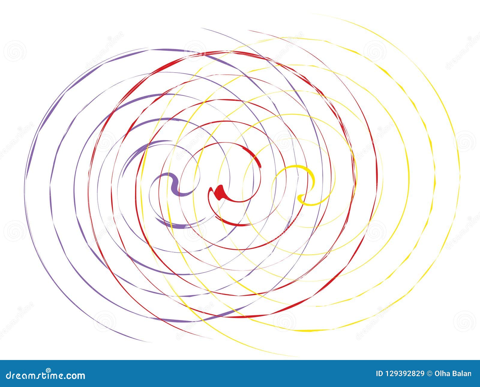 Spiral Artistic Abstraction Stock Vector - Illustration of geometric ...
