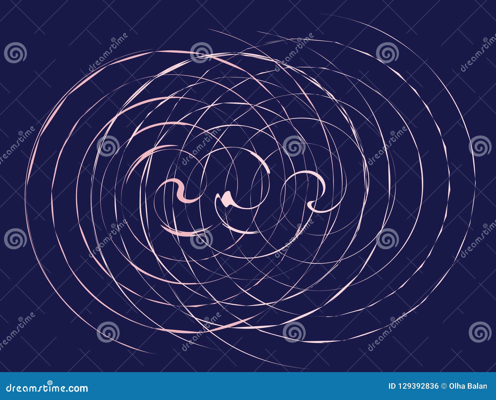 Spiral Artistic Abstraction Stock Vector - Illustration of design ...