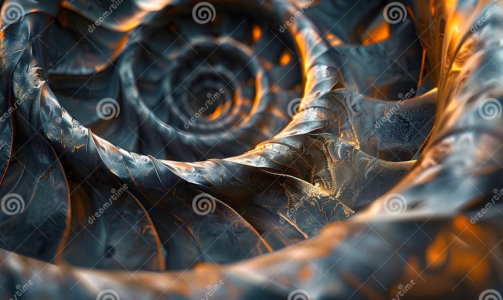 Spiral Background 3d Design, Generated by AI Stock Illustration ...