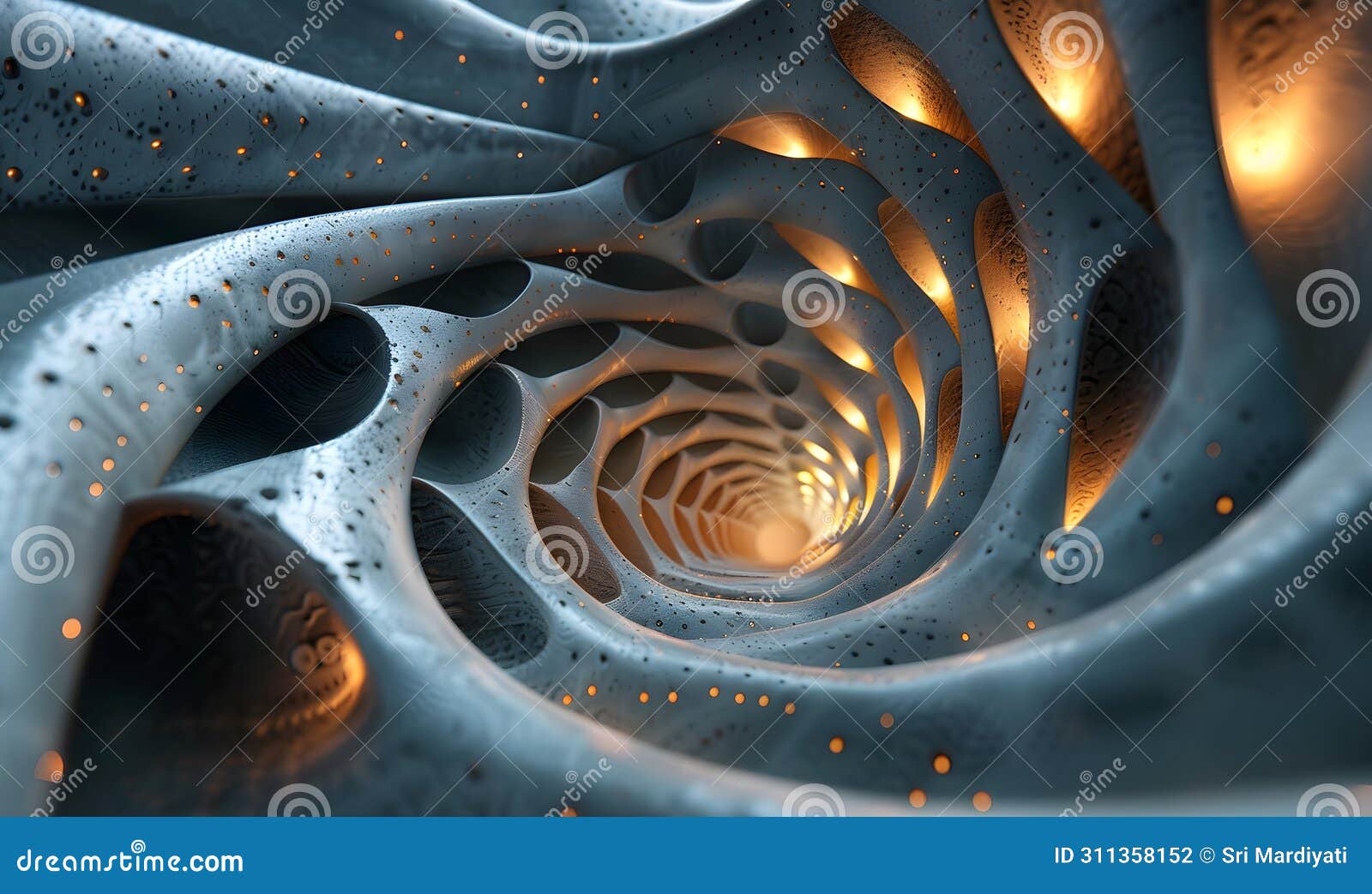 Spiral Background 3d Design, Generated by AI Stock Illustration ...