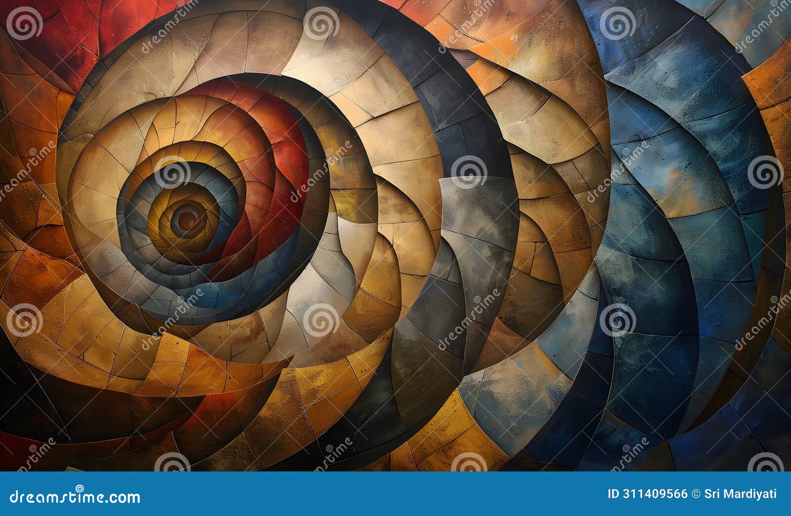 Spiral Background 3d Design, Generated by AI Stock Illustration ...