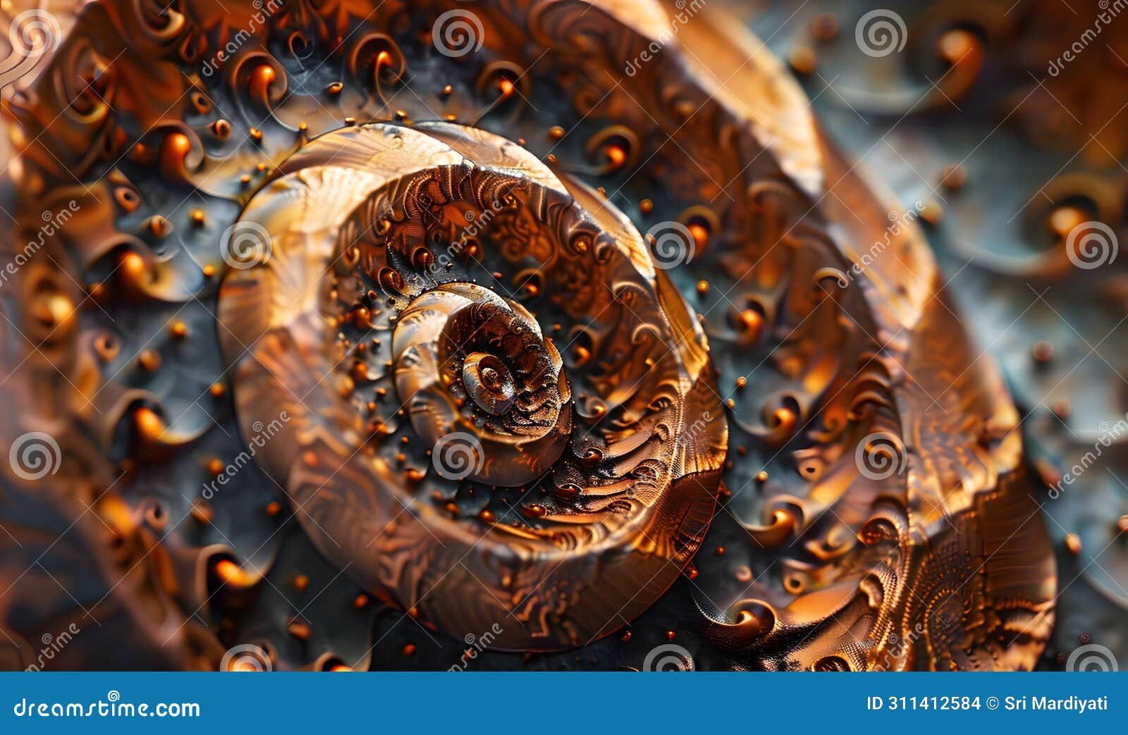 Spiral Background 3d Design, Generated by AI Stock Illustration ...