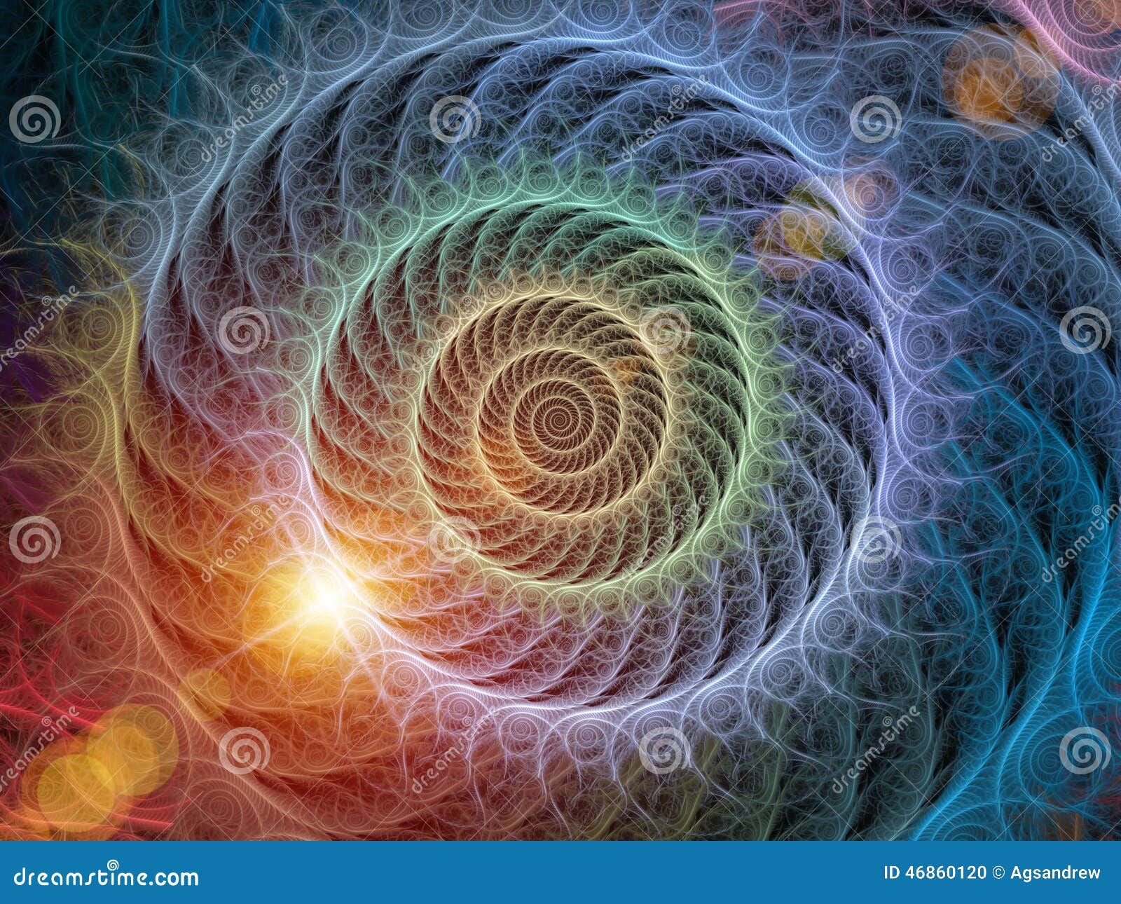 Spiral Background. stock illustration. Illustration of graphic - 46860120