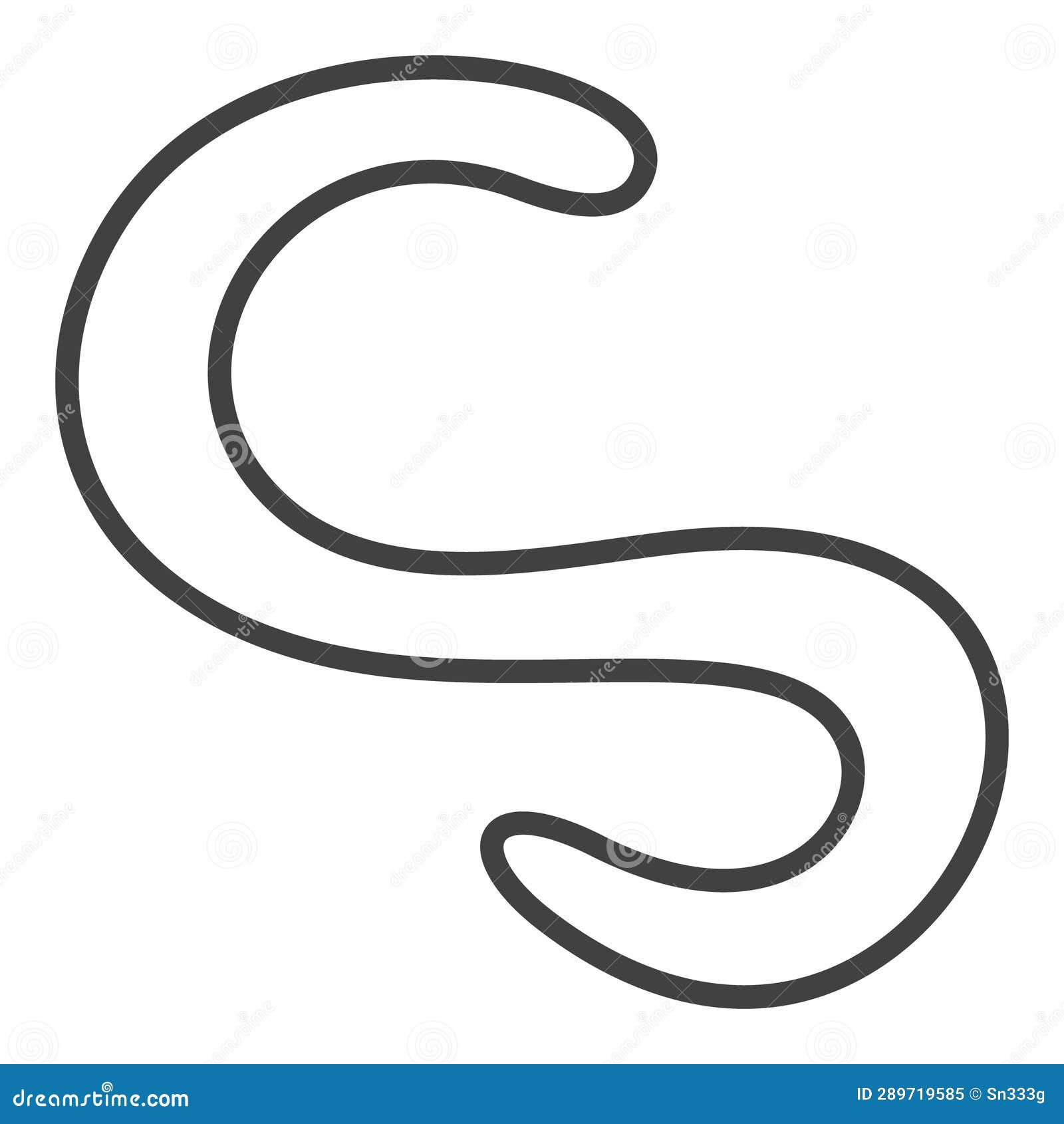 Spirilla Spiral Bacterium Vector Science Concept Colored Icon Royalty ...