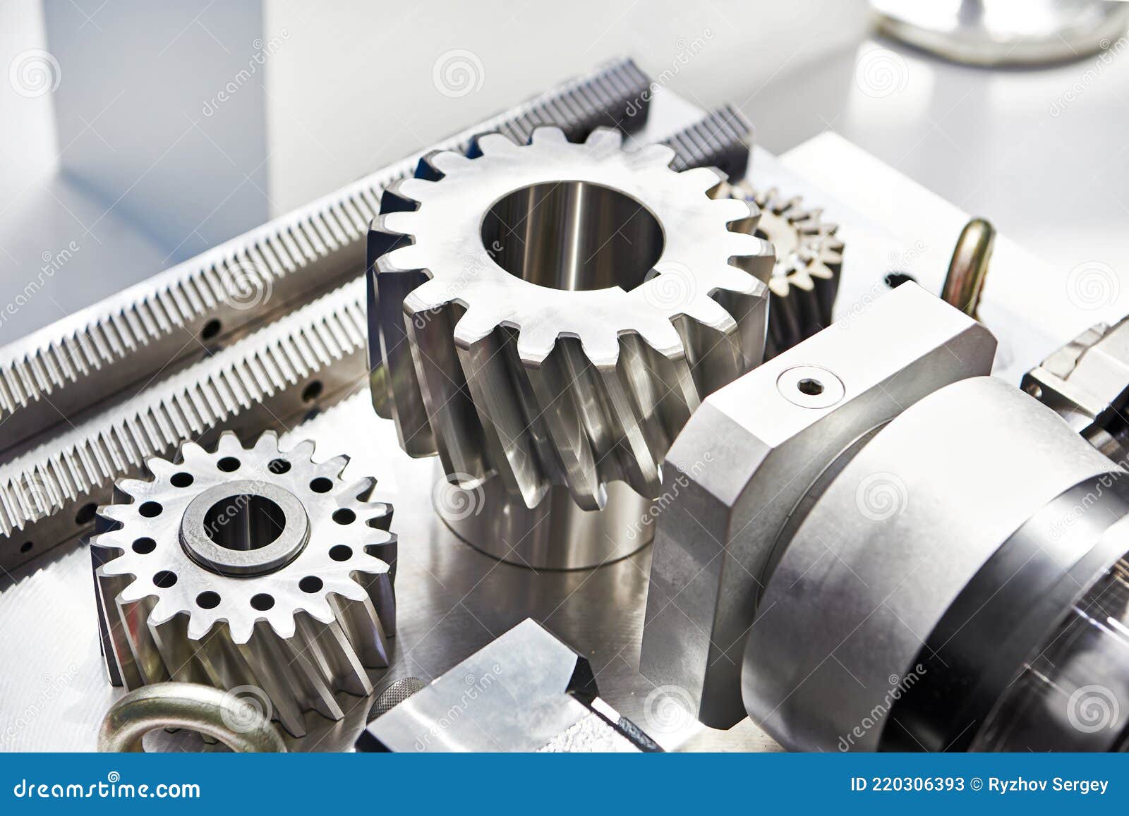 Spiral bevel gear stock image. Image of teeth, gearing - 220306393