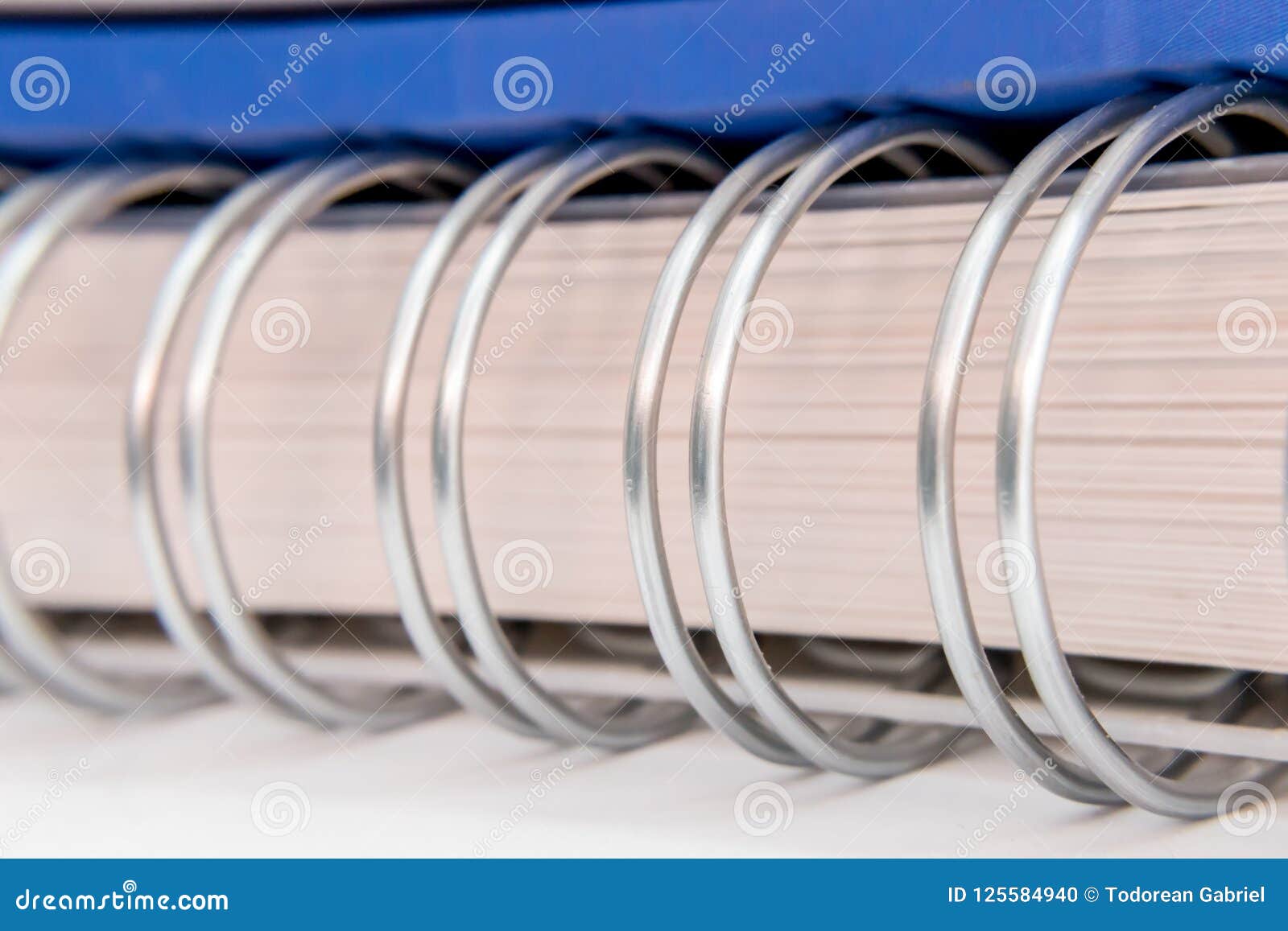 Spiral Binding Note Pad Closed Stock Photo - Image of write, paper ...