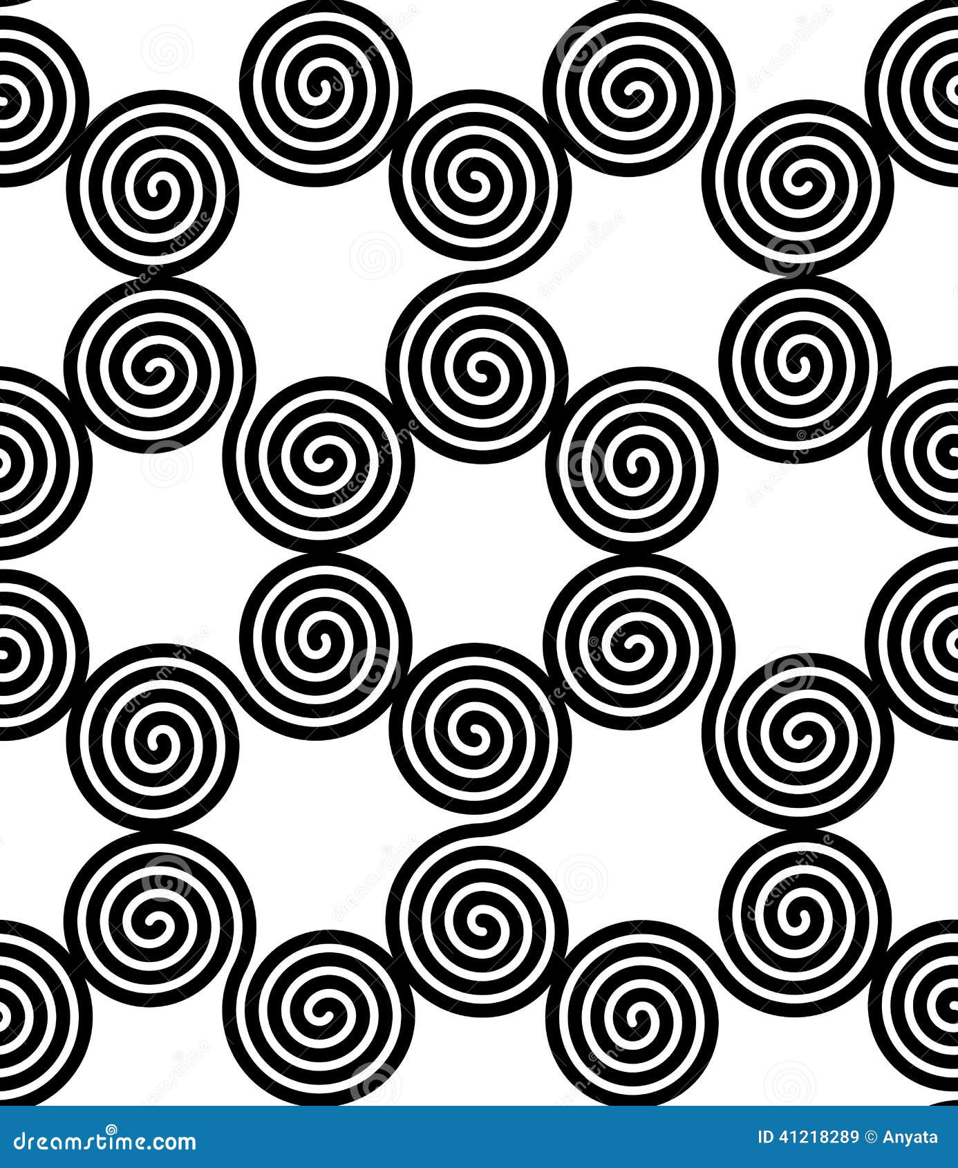 Spiral Black And White Illustration Vector Background Or Wallpaper ...
