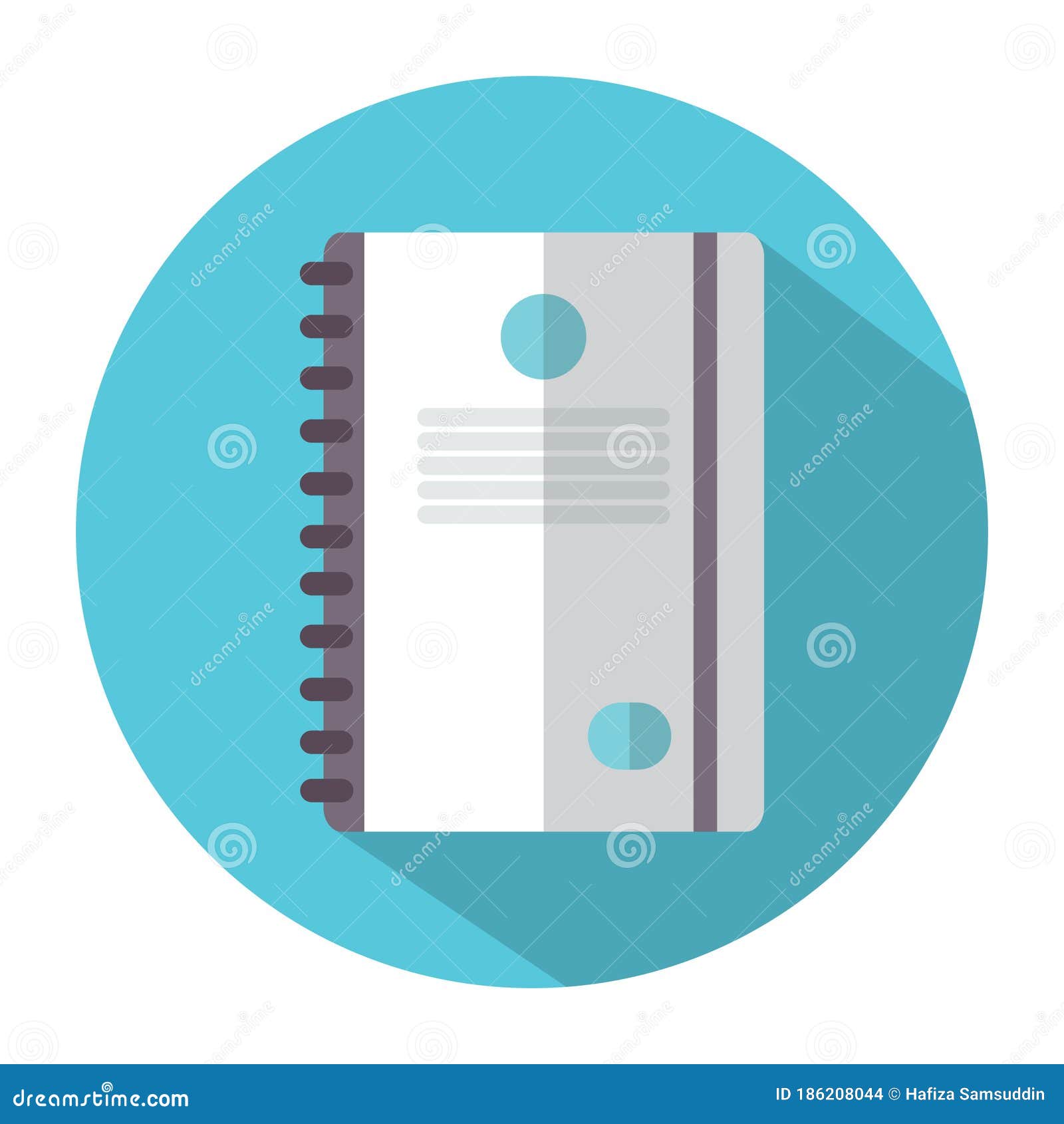 Spiral Book. Vector Illustration Decorative Design Stock Vector ...
