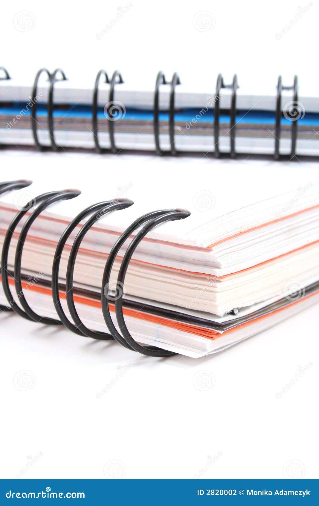Spiral books stock photo. Image of stationary, school - 2820002