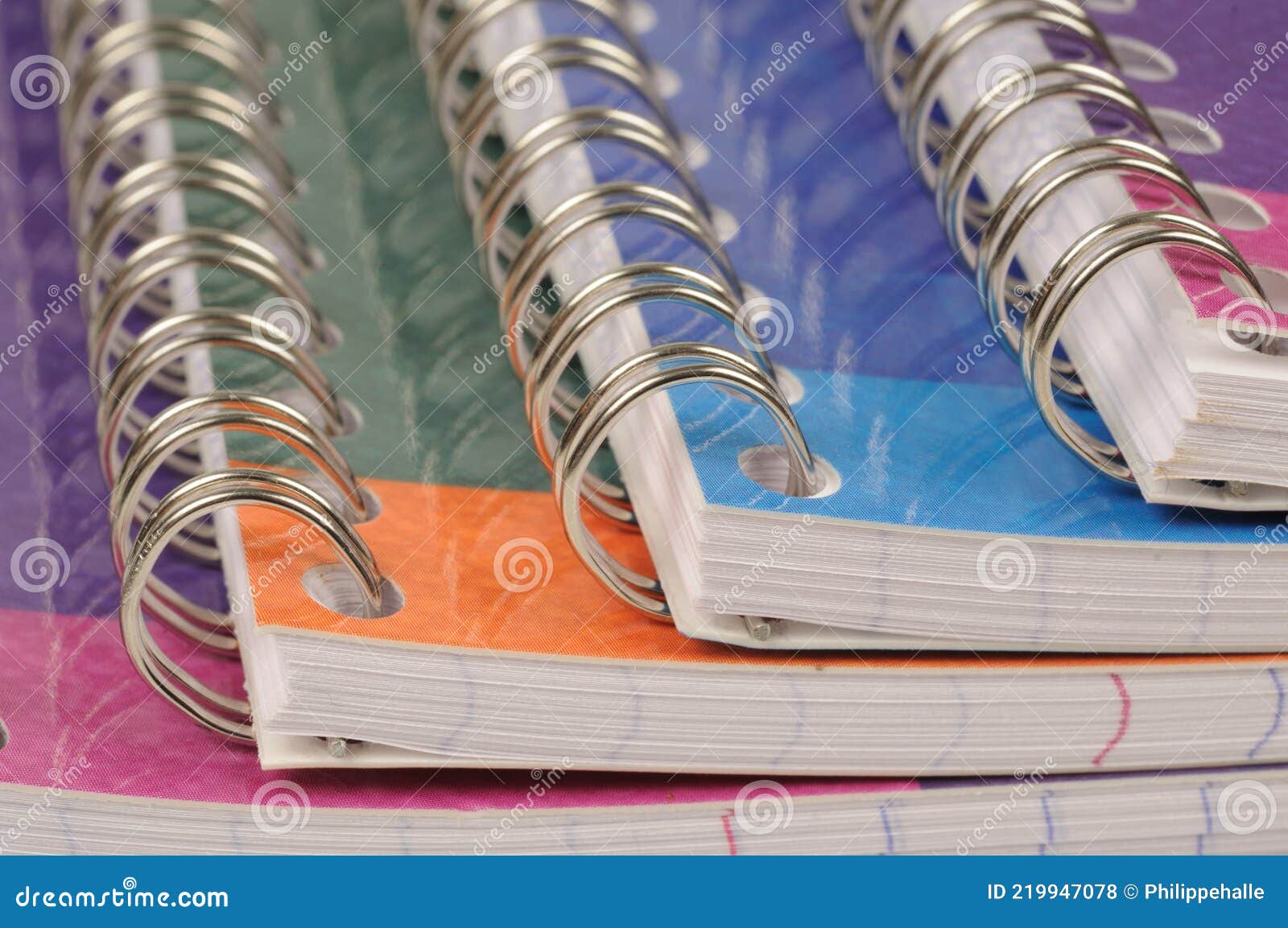 Spiral bound exercise book stock photo. Image of write - 219947078