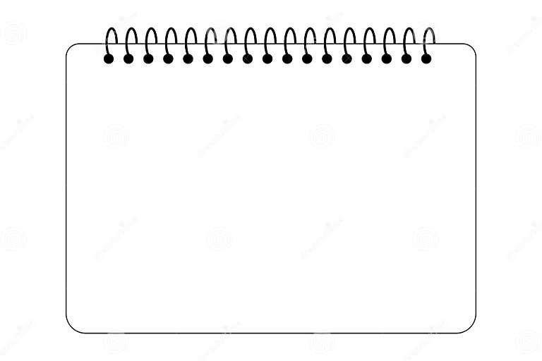 Spiral Bound Flip Cards Vector Stock Illustration - Illustration of ...