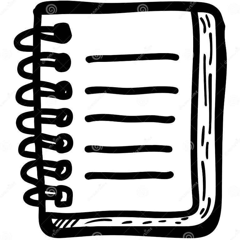 Spiral Bound Notebook Illustration for Creative Projects Stock ...