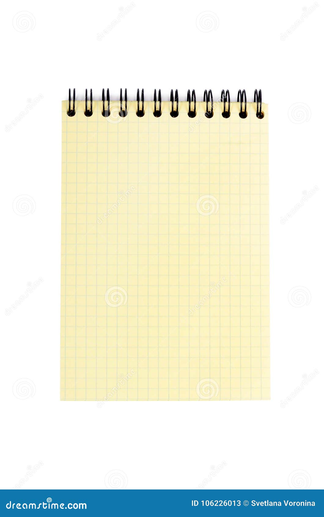 The spiral-bound pad stock image. Image of background - 106226013