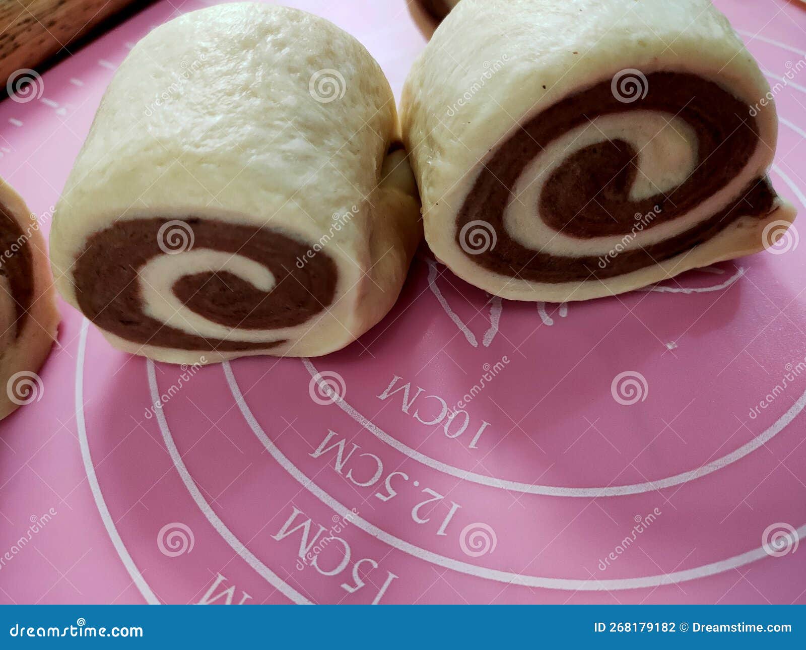 Spiral Bread Choco White Yummy Stock Photo - Image of bread, choco ...