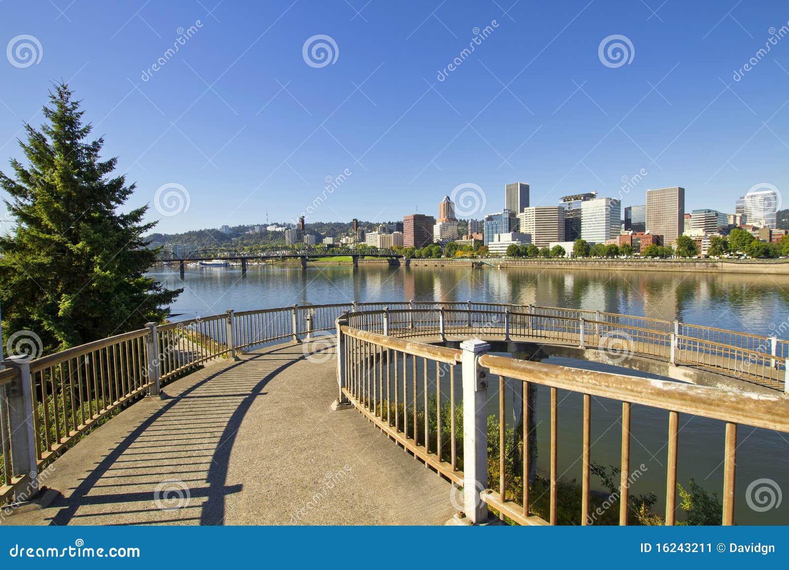 Spiral Bridge Walkway To the Esplanade Stock Image - Image of buildings ...