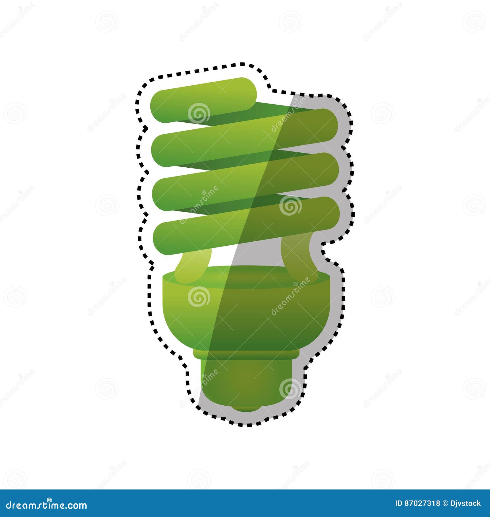 Spiral bulb light stock illustration. Illustration of idea - 87027318