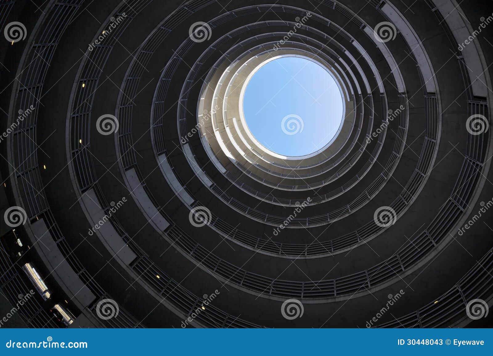 Spiral car park stock image. Image of spiral, winding - 30448043