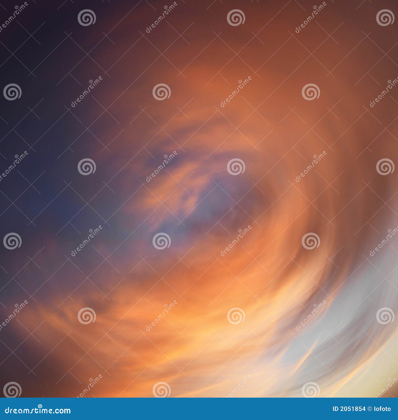 Spiral clouds in sky stock photo. Image of relaxation - 2051854