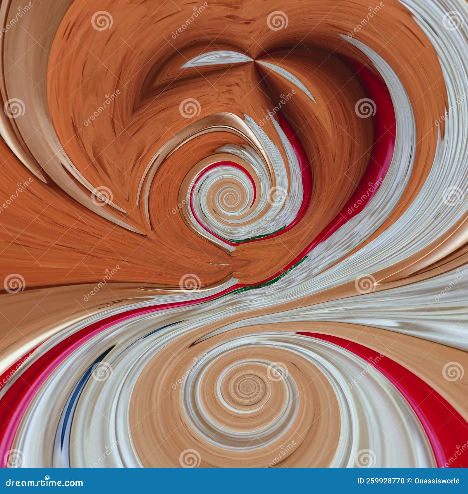 Spiral Color Abstract Background Paintings Stock Illustration ...