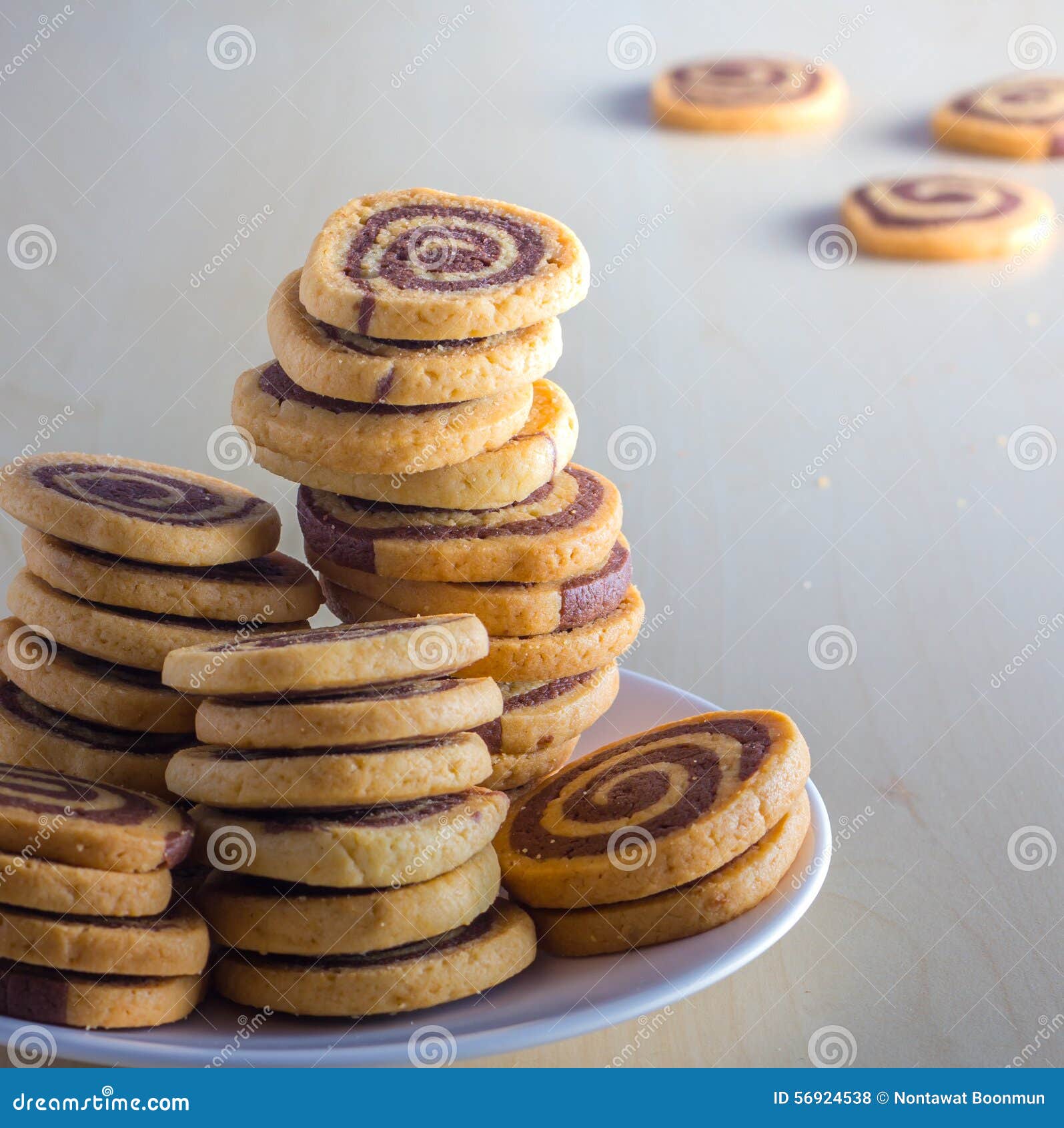 Spiral cookies stock photo. Image of indulgence, handmade - 56924538