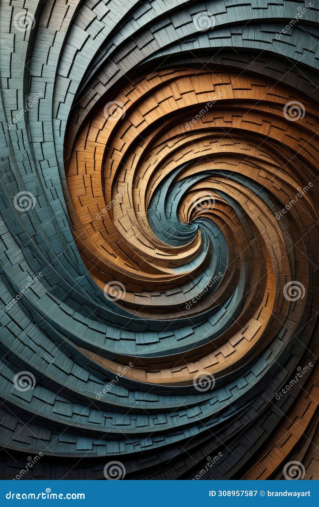 Brick Spiral Design Stock Image | CartoonDealer.com #308957587